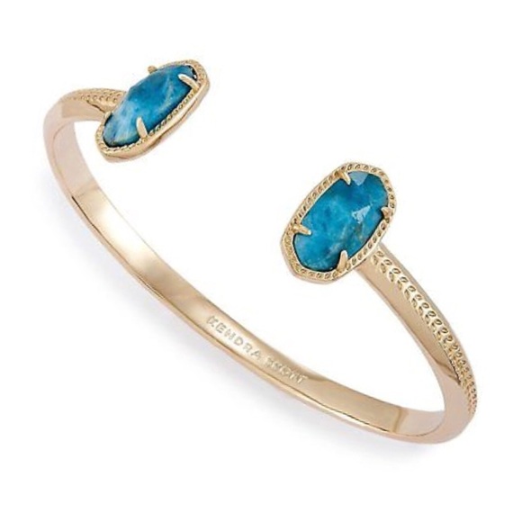 Kendra Scott | Jewelry | Kendra Scott Elton Aqua Cuff Bracelet | Poshmark
